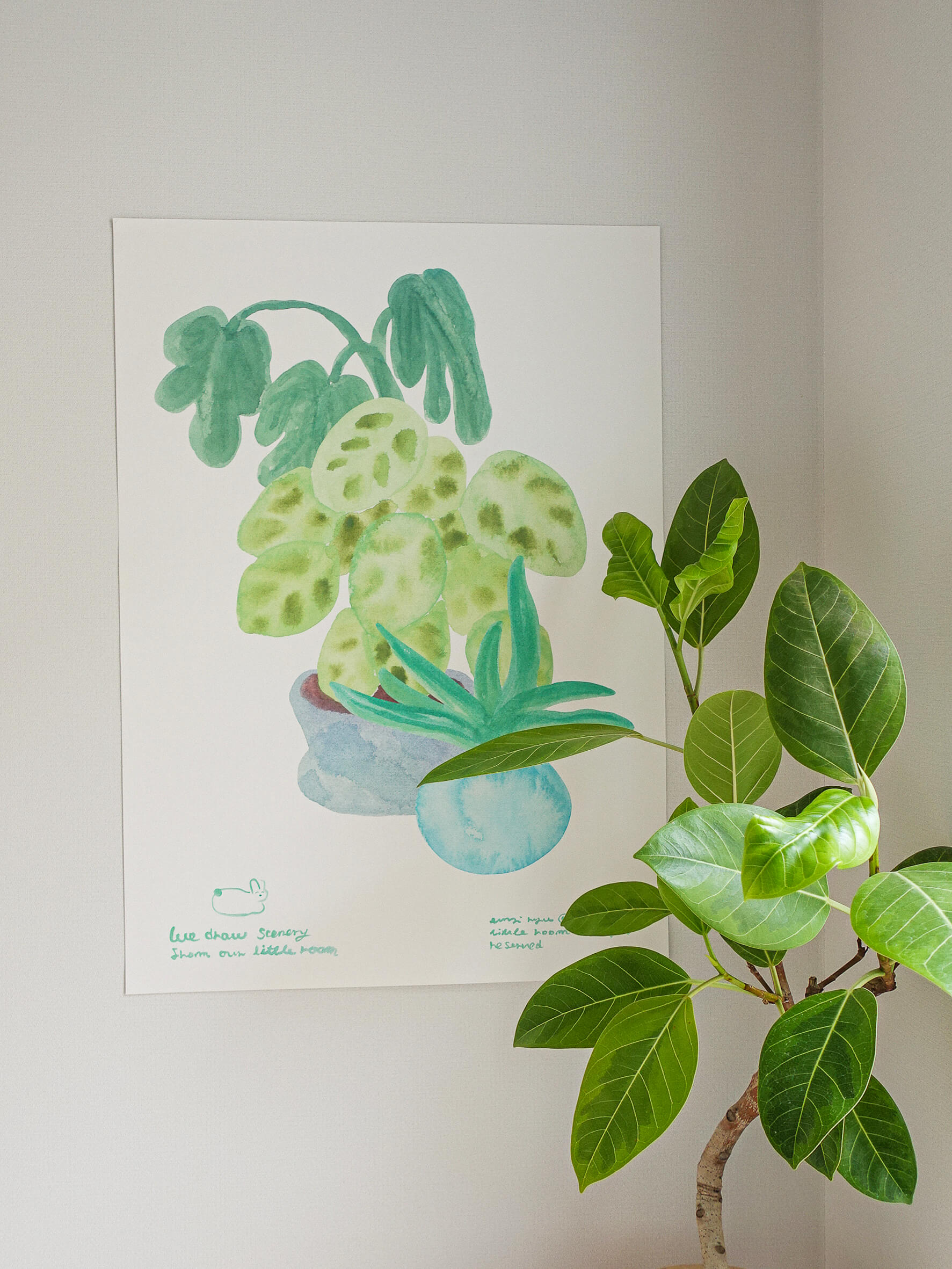 A3 poster - Still Life with Green – oitamart