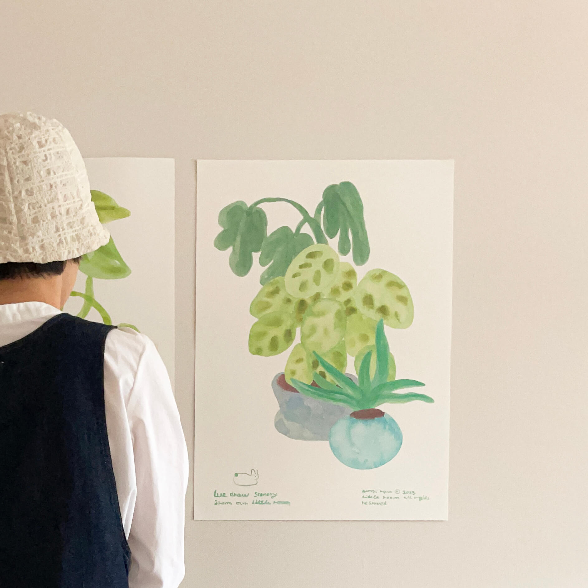 A3 poster - Still Life with Green – oitamart